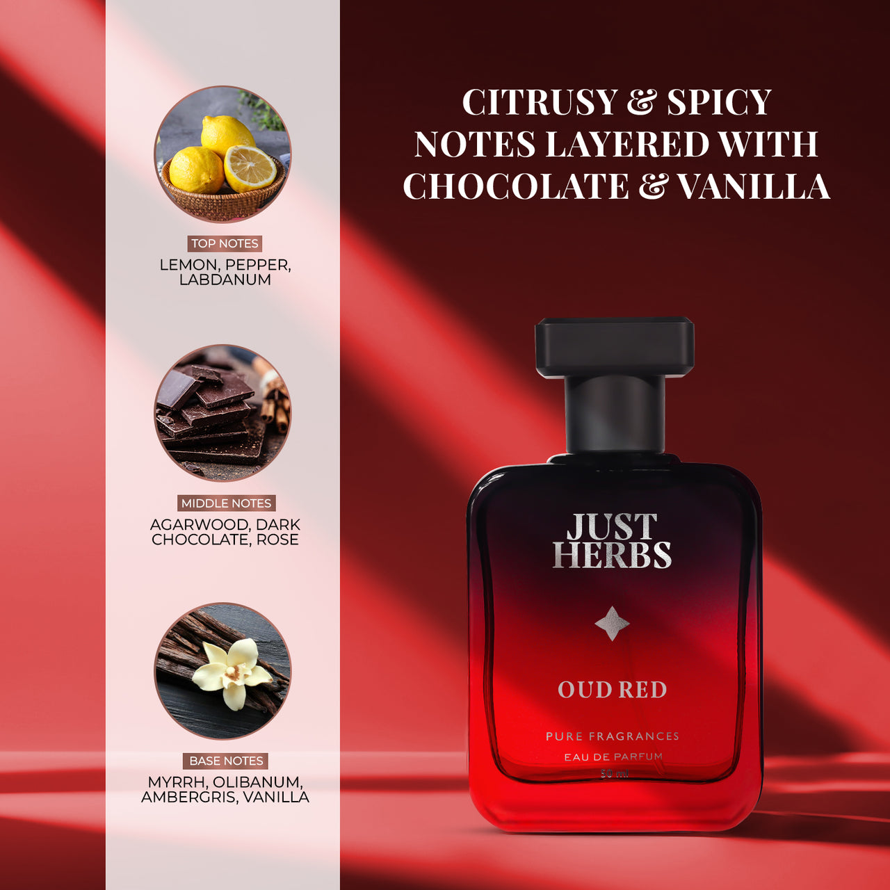 Just Herbs Intense Oud Red Perfume EDP
