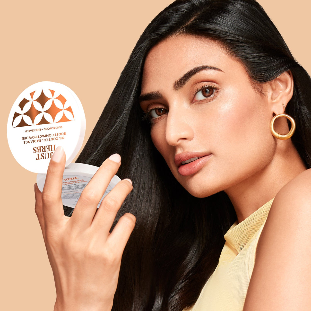 Just Herbs Herbal Compact Powder Online - Hydrating Pressed Face Powder